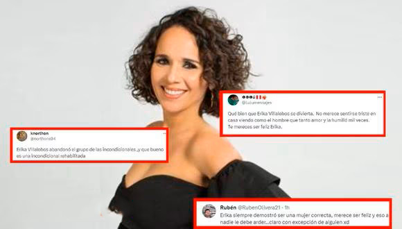 Érika Villalobos es aplaudida en redes tras ser captada con galán ...